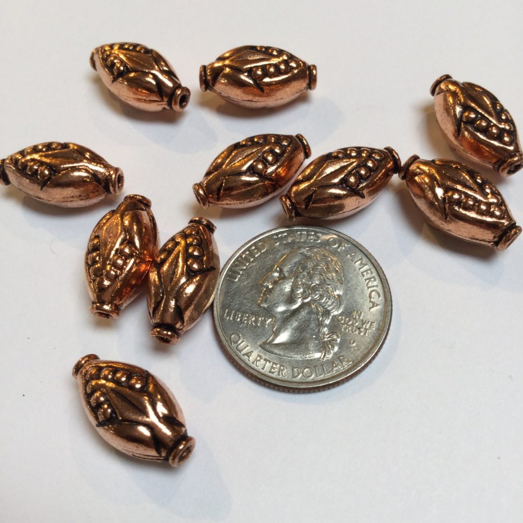 Decorative Copper Beads - 20 Pieces - BeadHoliday
