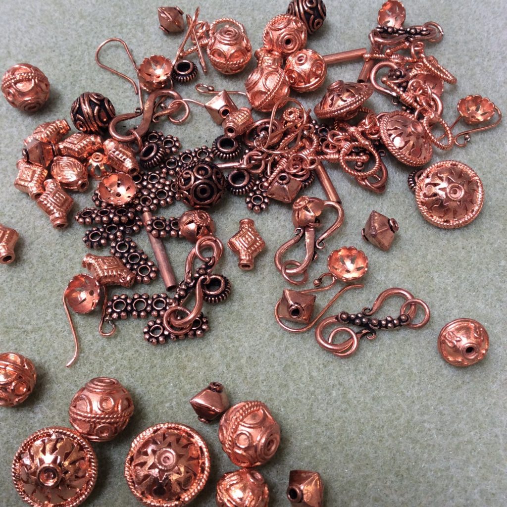 HUGE Lot One POUND of Copper Beads & Findings - BeadHoliday