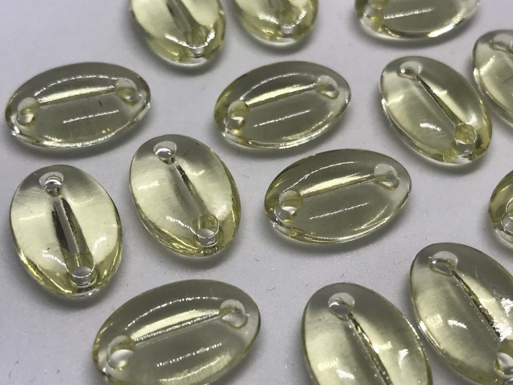 Vintage pressed bead by Swarovski - 16 Pieces - BeadHoliday