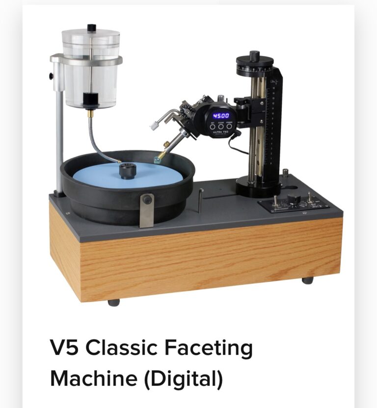 Ultra Tec V5 Faceting machine with transfer fixture upgrade/lamp/ laps ...